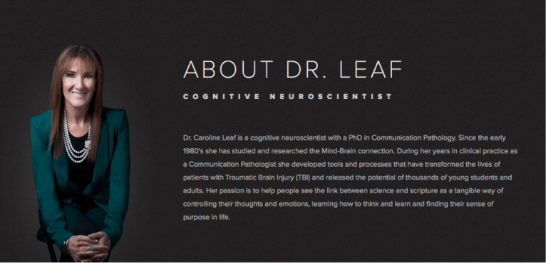 Dr Caroline Leaf – Still Contradicted by the Latest Evidence, Scripture ...